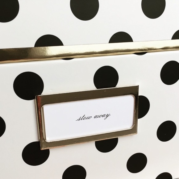 kate spade | Storage & Organization | New Kate Spade Small Polka Dot ...